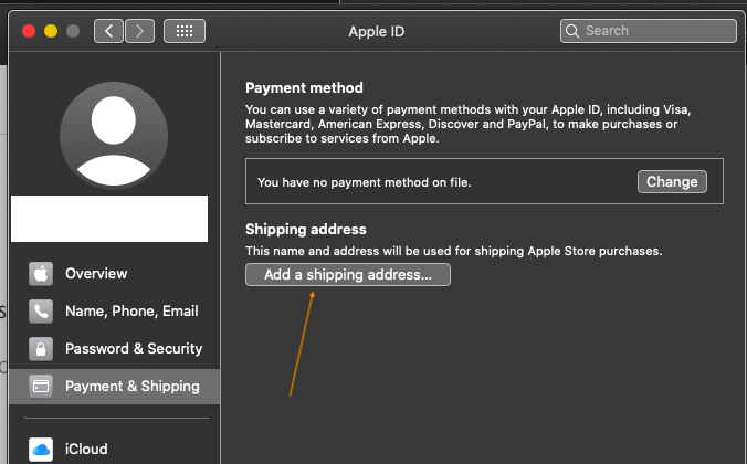 address change not email address - Apple Community