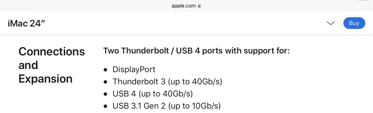 thunderbolt and USB 3 ports on the 2021 M… - Apple Community