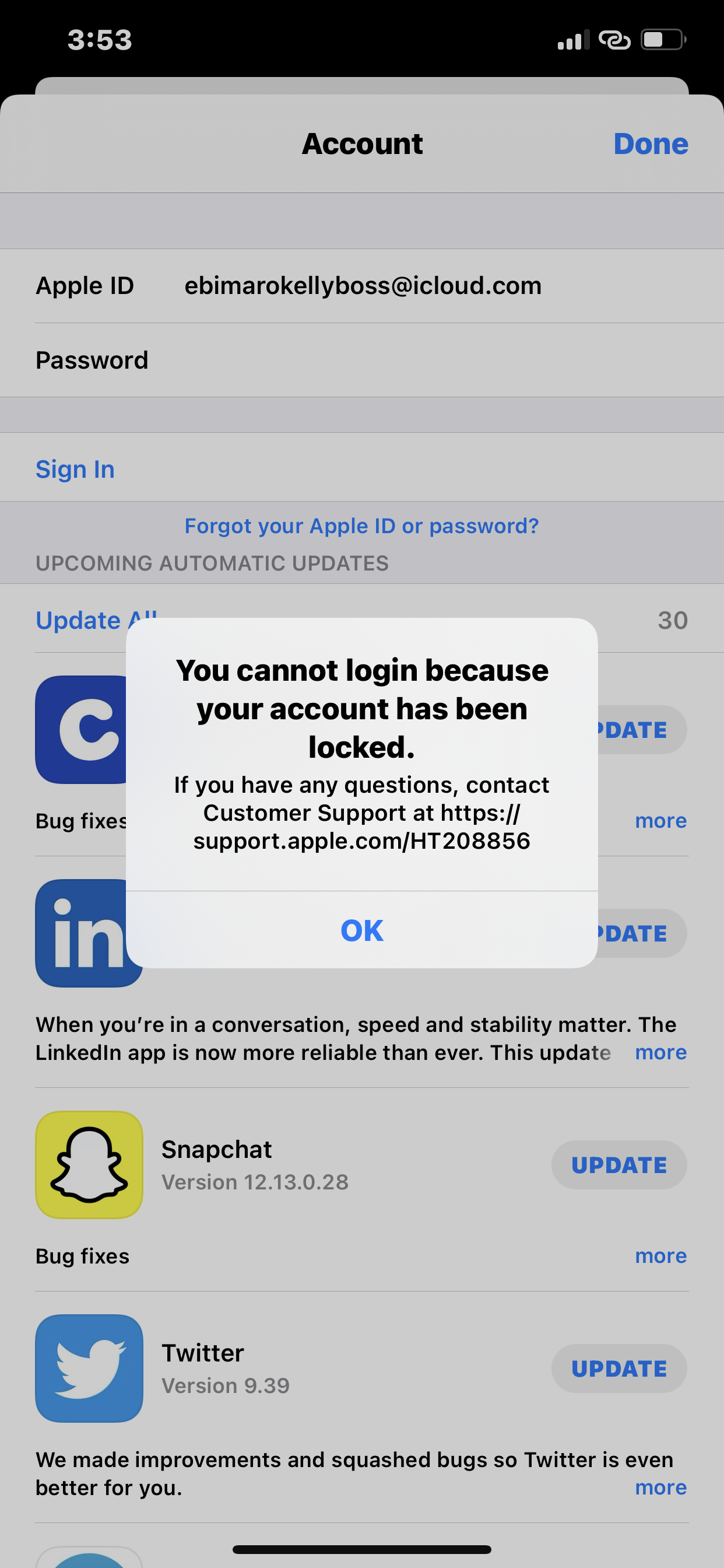What is my account locked - Apple Community