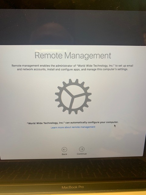 Macbook Pro 2017 is locked by Remote Mana… - Apple Community