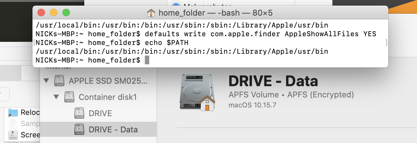 Extra path set after reformat - Apple Community