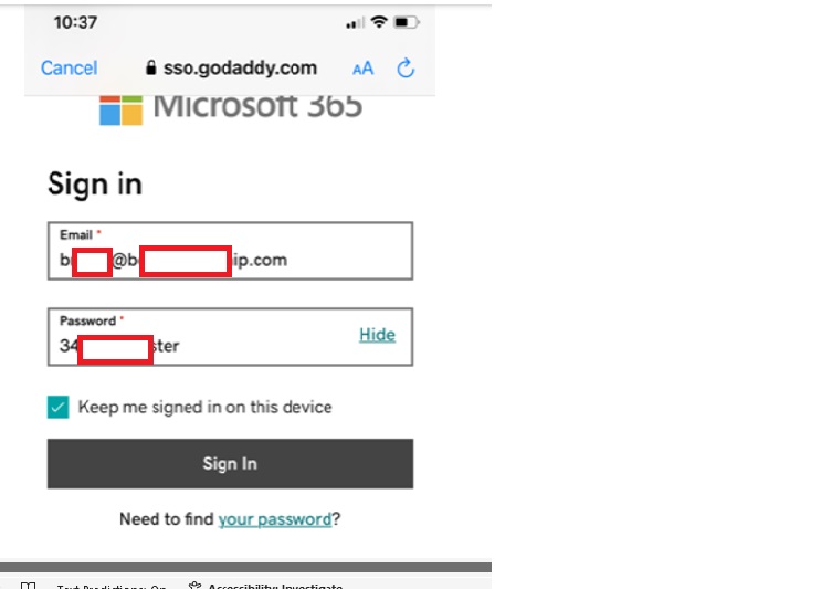 I can't add an outlook.office365 email ac… - Apple Community