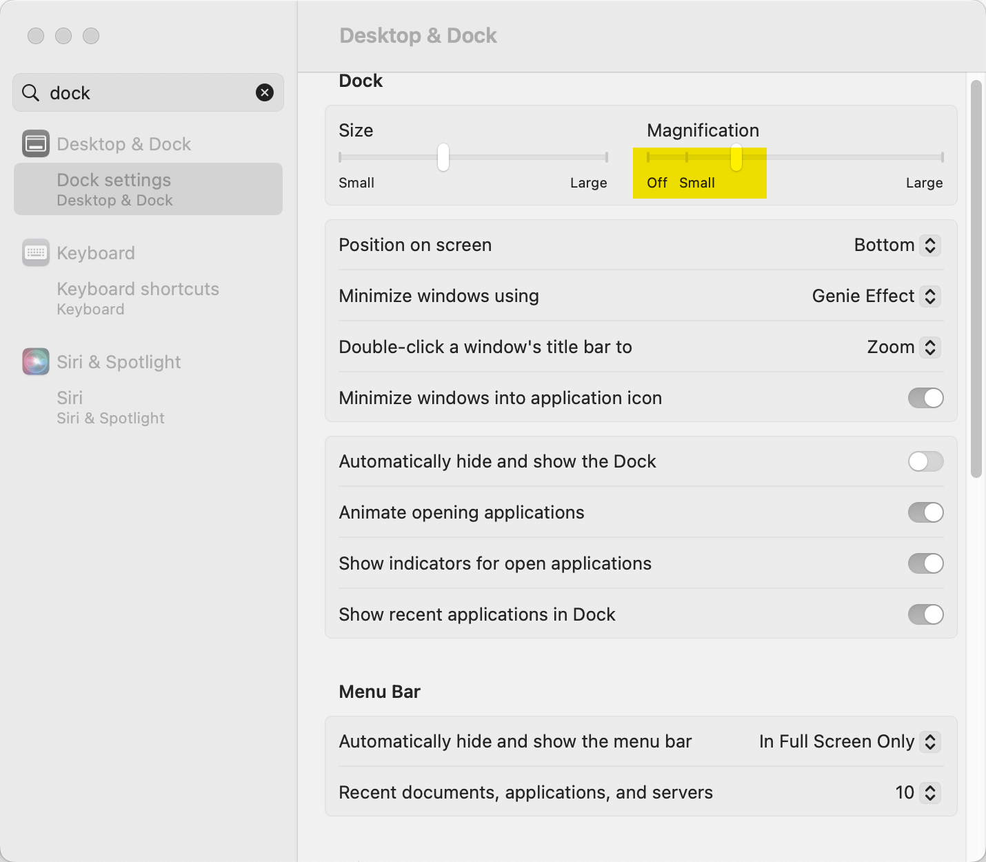 Ventura dock magnification doesn't work - Apple Community