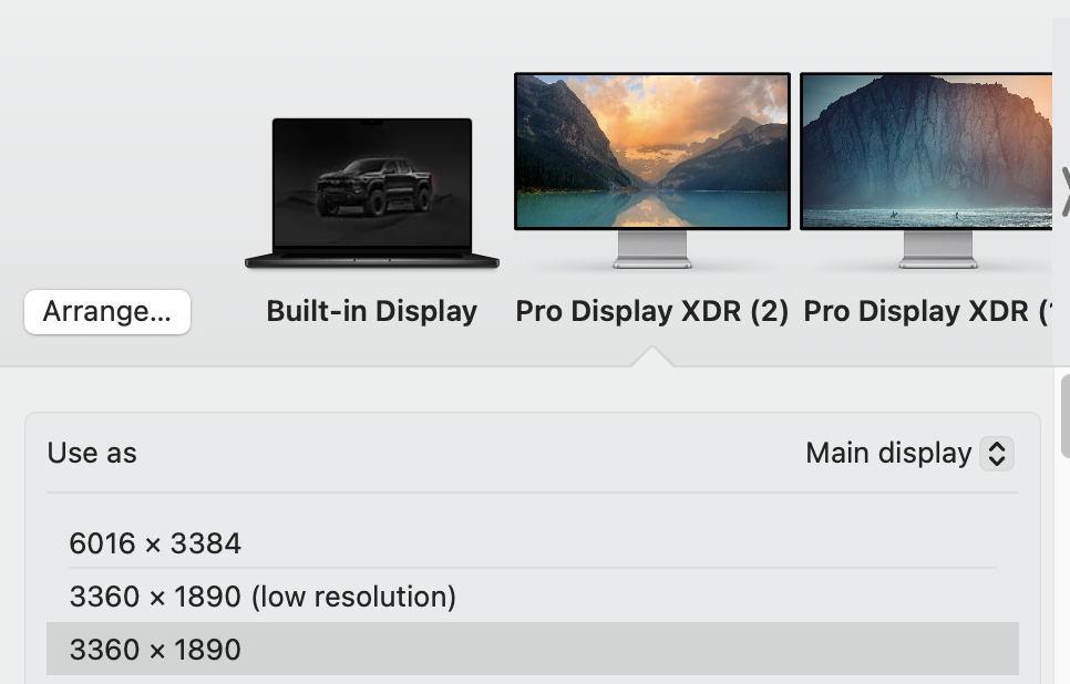 XDR Display 3840x2160 HiDPI mode on MacBo… - Apple Community
