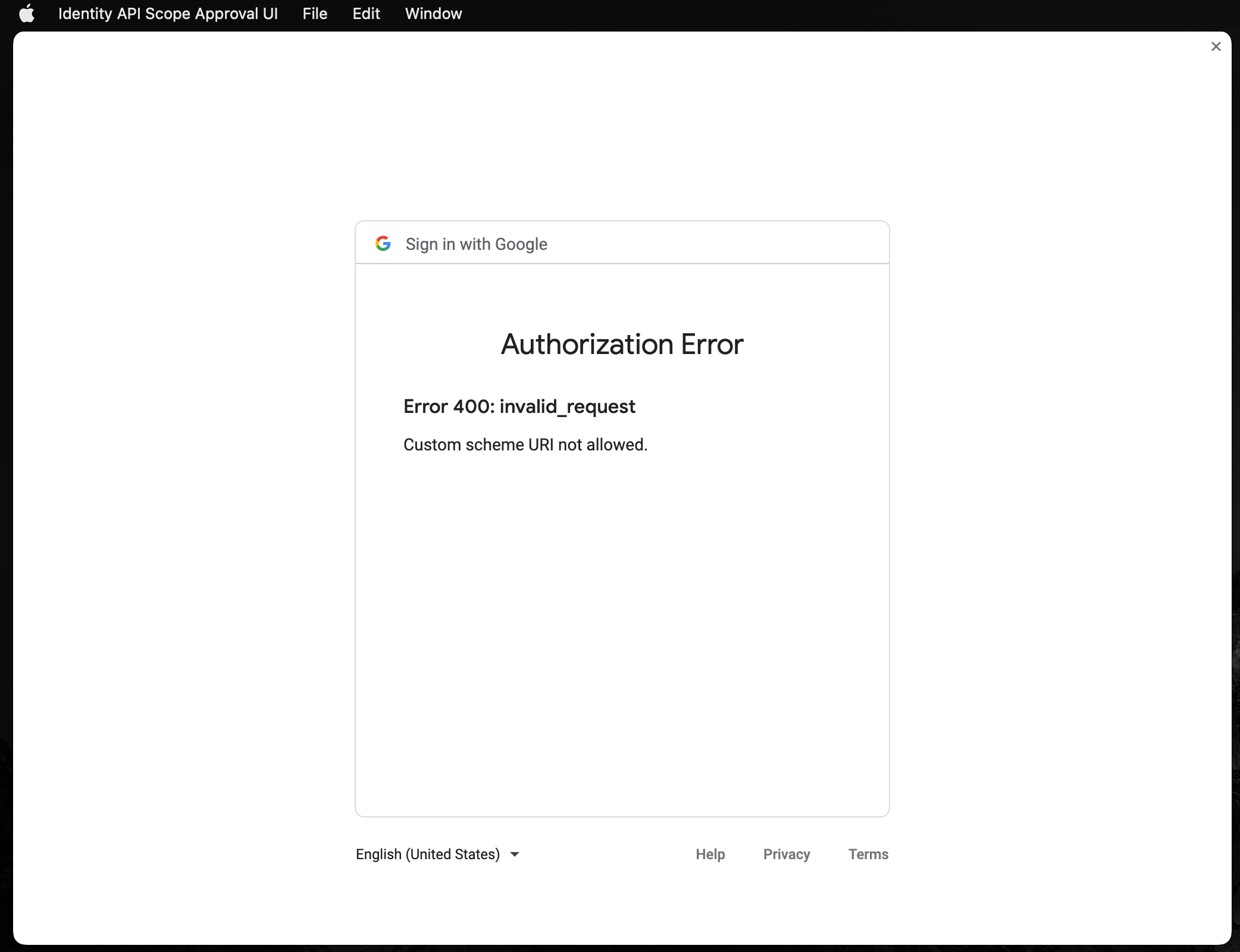 How can I get rid of Identity API Scope A… - Apple Community