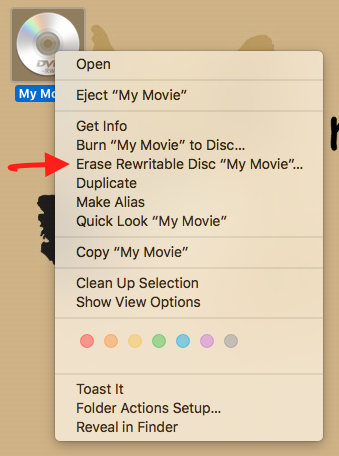 Erasing a DVD-RW - Apple Community