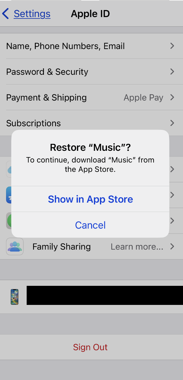 "Payment & Shipping" asking to download "… - Apple Community
