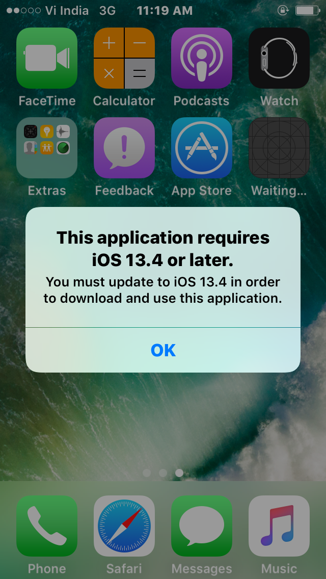 This app requires iOS 13 or later - Apple Community