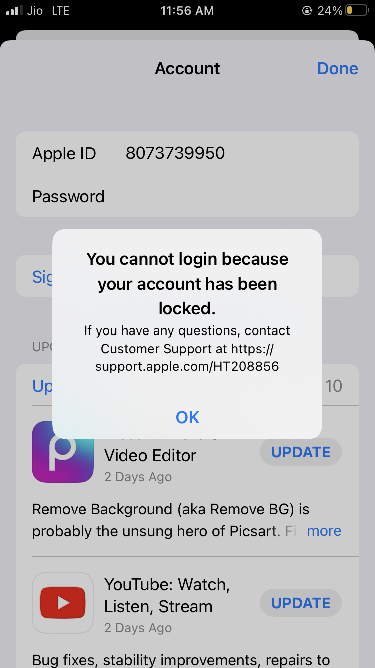 Not login my Apple id - Apple Community