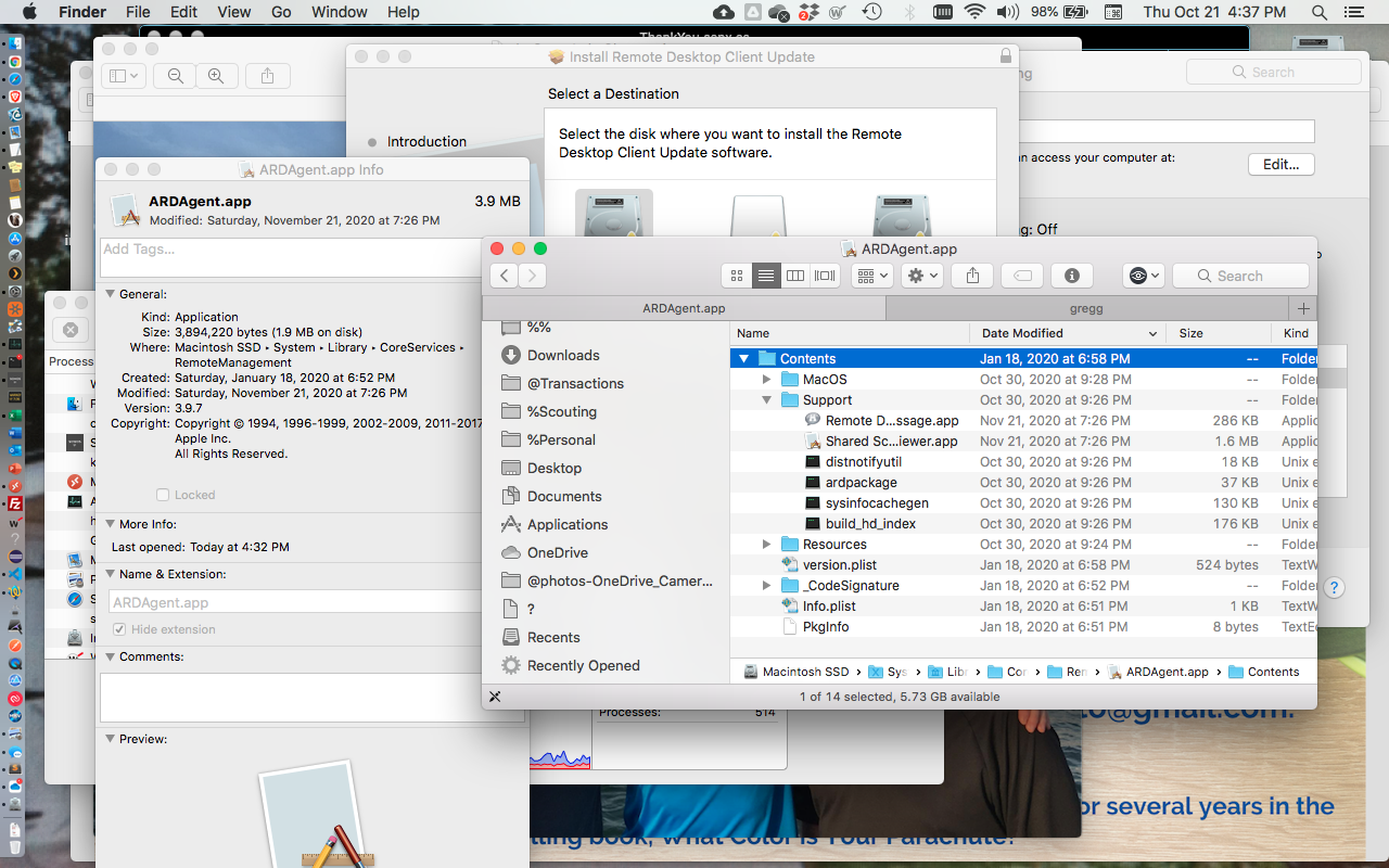 Apple Remote Desktop Client install fails… - Apple Community
