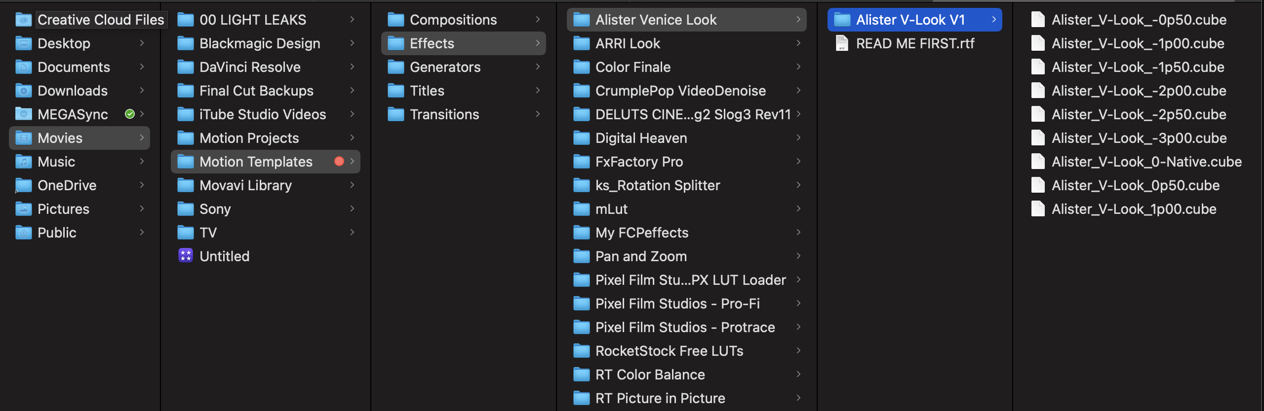 Missing Custom LUT - Apple Community
