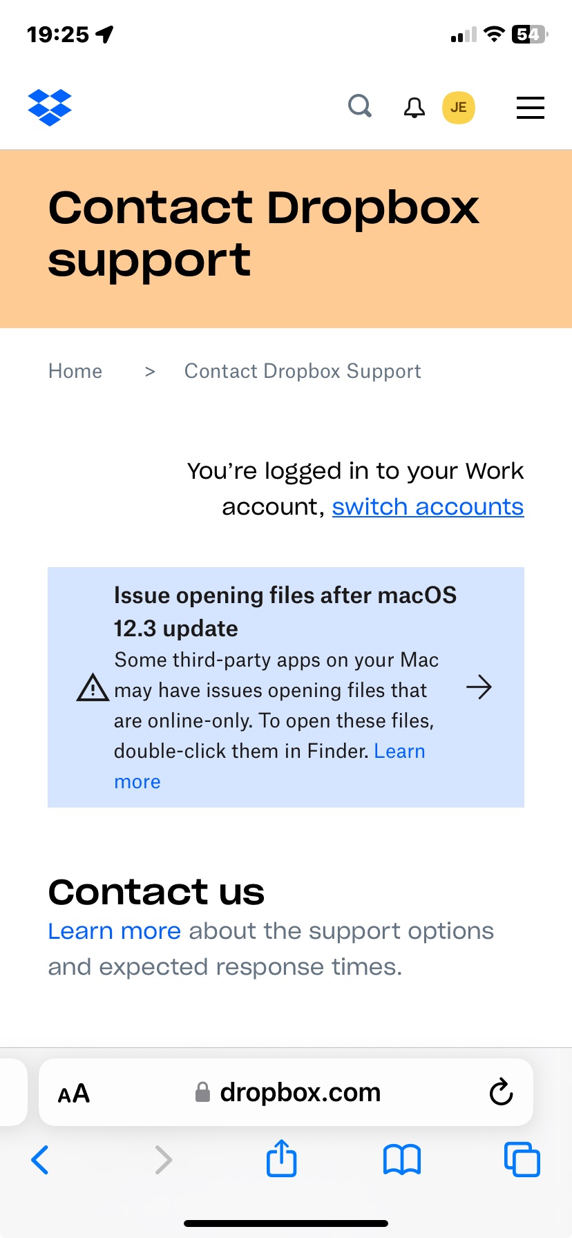 Dropbox - Apple Community