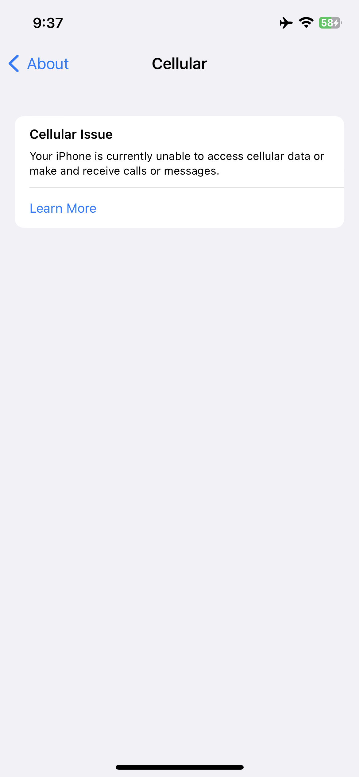 How can I resolve this iPhone cellular is… - Apple Community