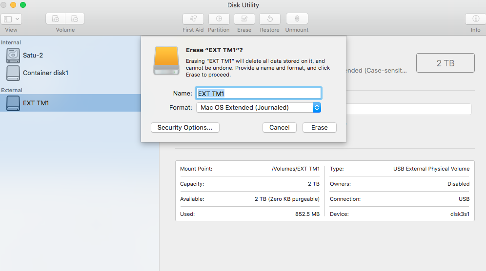 Why is it that disk utility will that par… - Apple Community