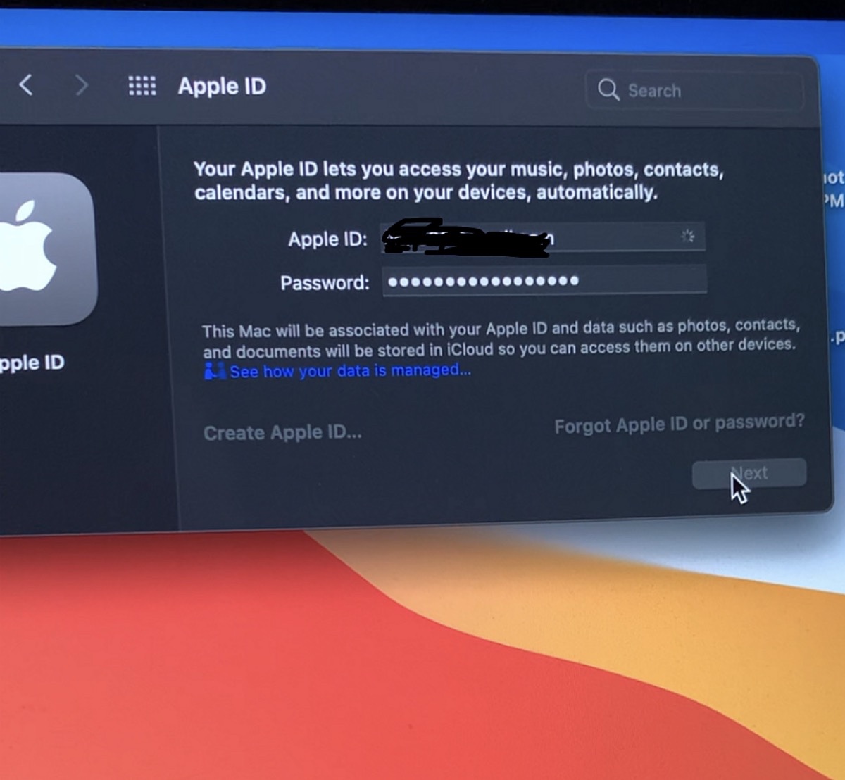 Big Sur Apple ID login loop - Apple Community