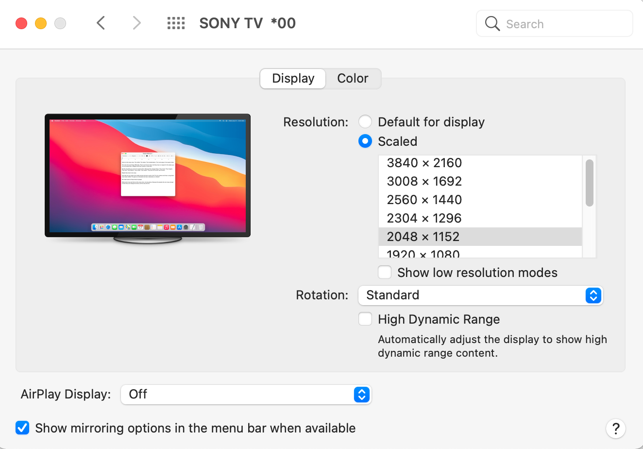 Can M1 Mac Mini fill a 65 inch 4K TV as m… - Apple Community