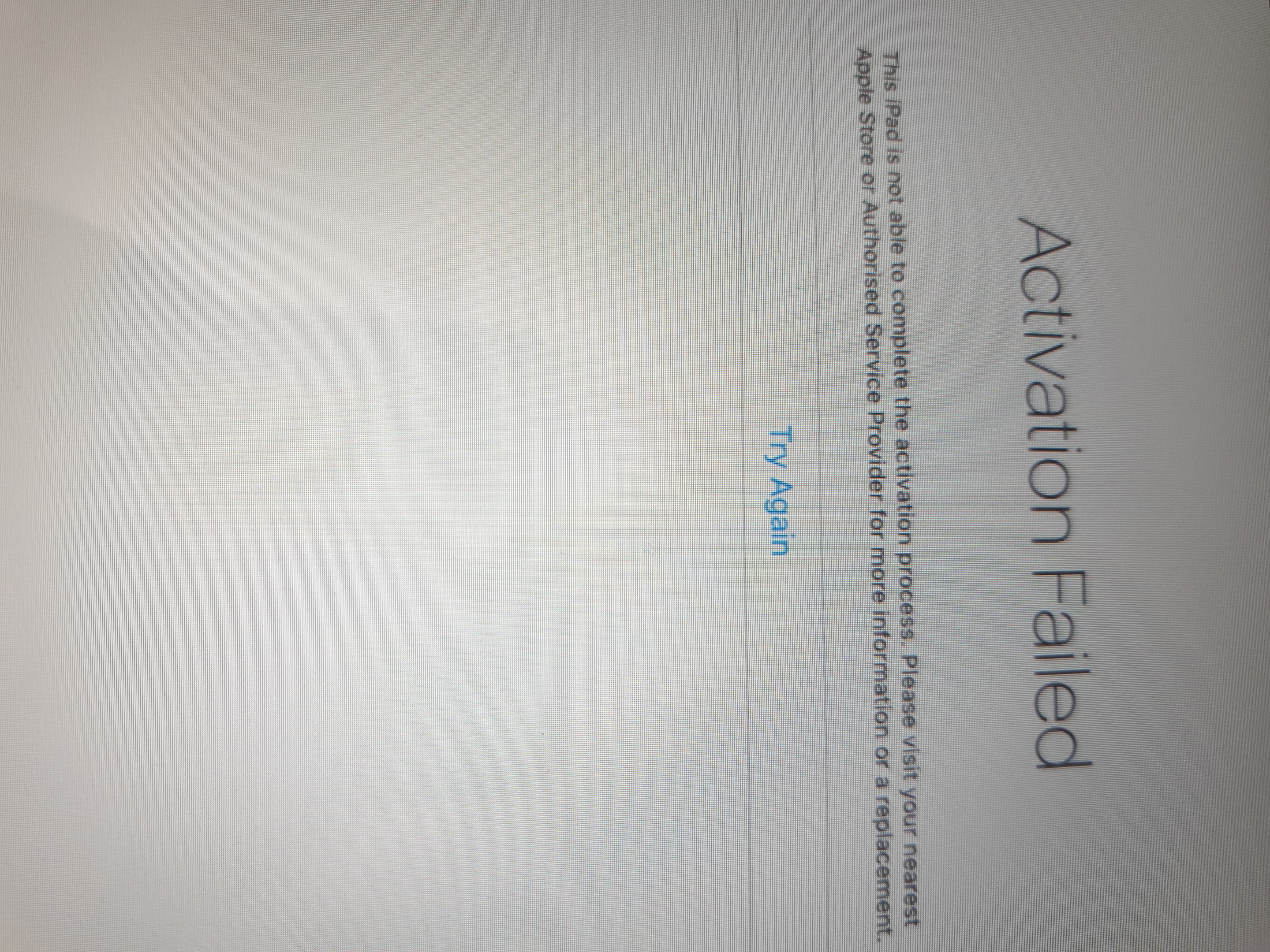 Second hand ipad cant activate - Apple Community