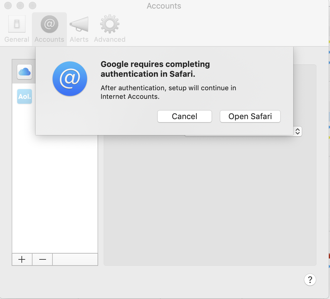 Google requires completing authentication… - Apple Community