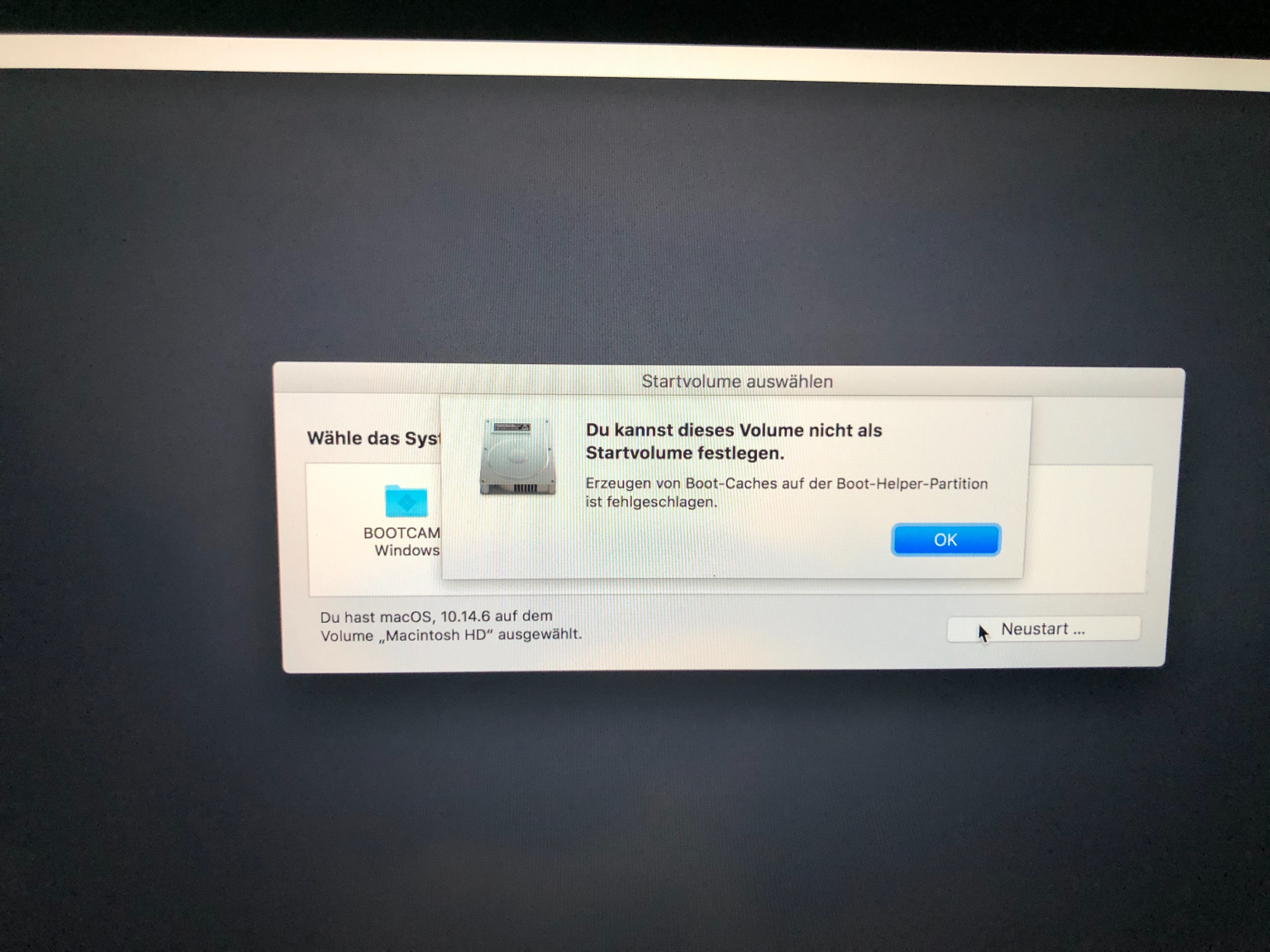 macOS startup not possible after Bootcamp… - Apple Community