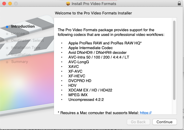 Download and install Pro Video Formats 2.… - Apple Community