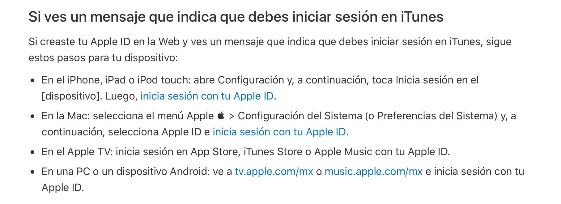 Necesíte abrir un Apple id - Apple Community