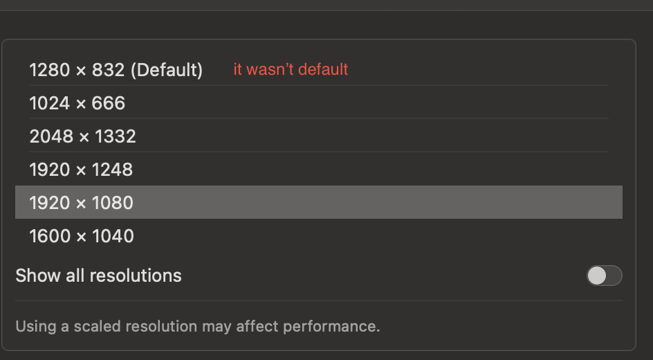 Return to native screen resolution Air M3… - Apple Community