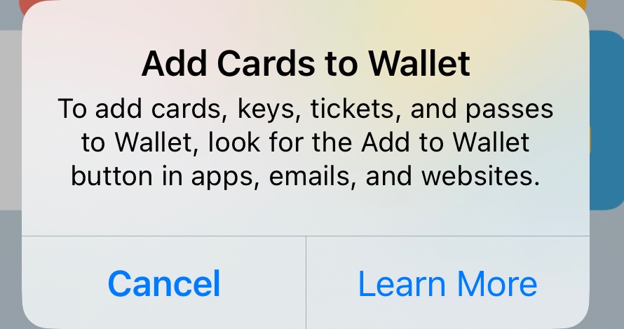 I cant add card on my wallets - Apple Community