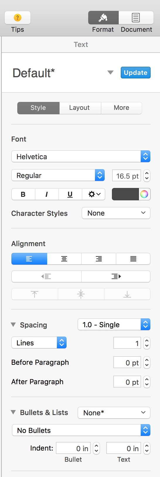 Text inset option - Apple Community