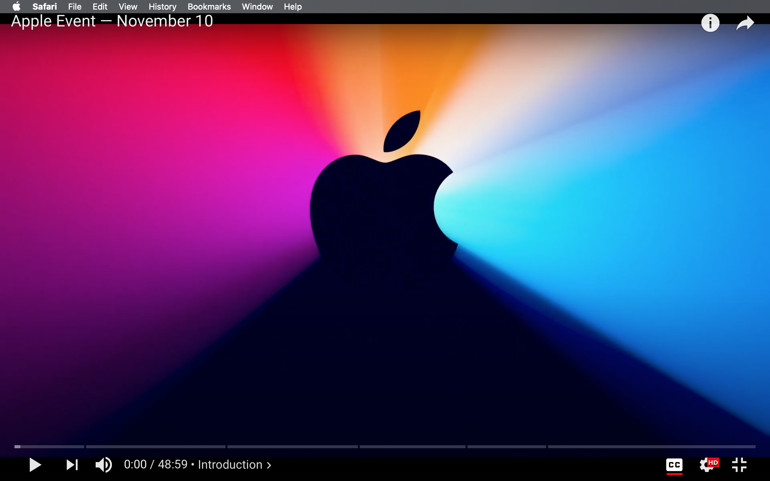 menu bar shown up in full screen video? - Apple Community