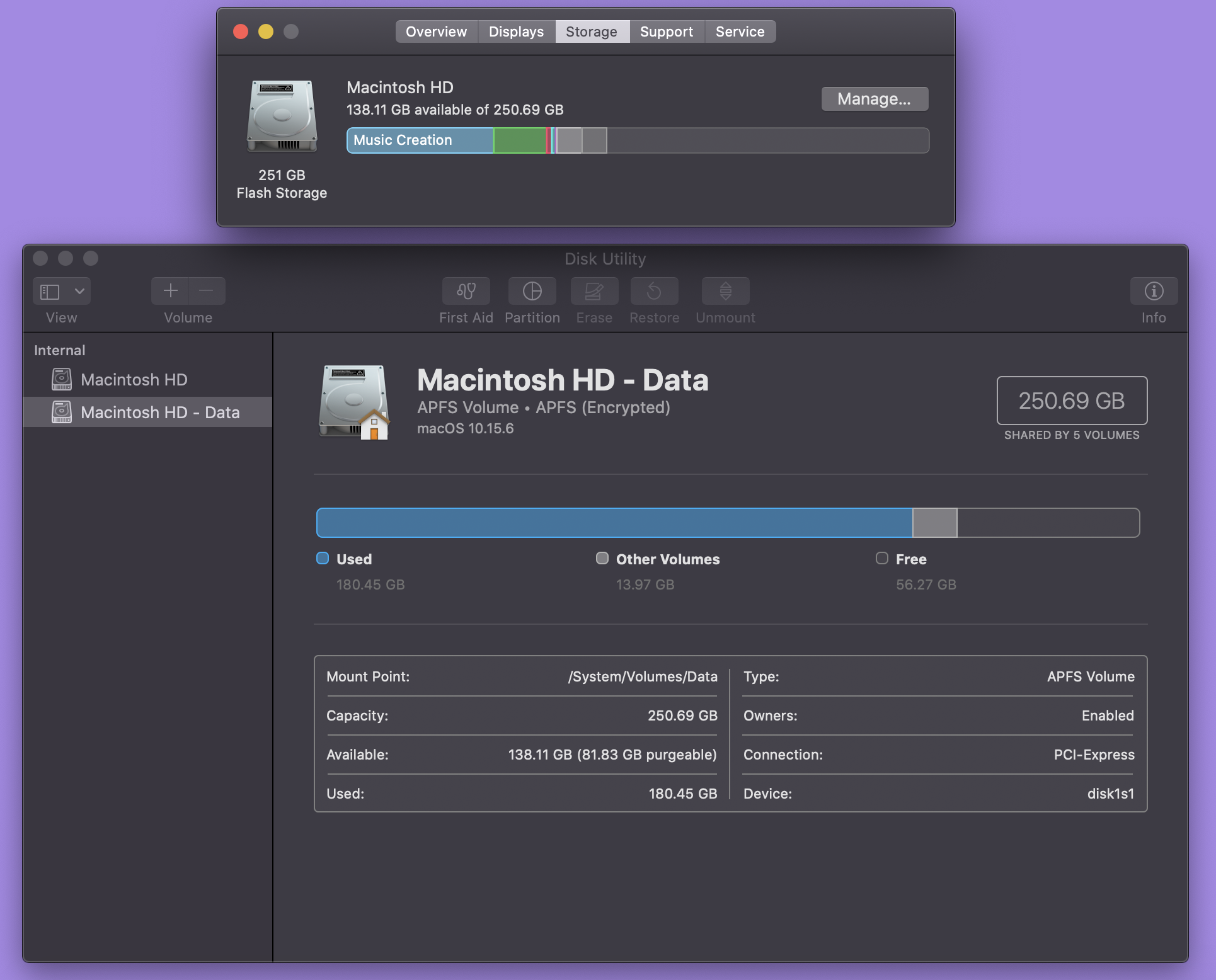 macintosh hd vs data - Apple Community