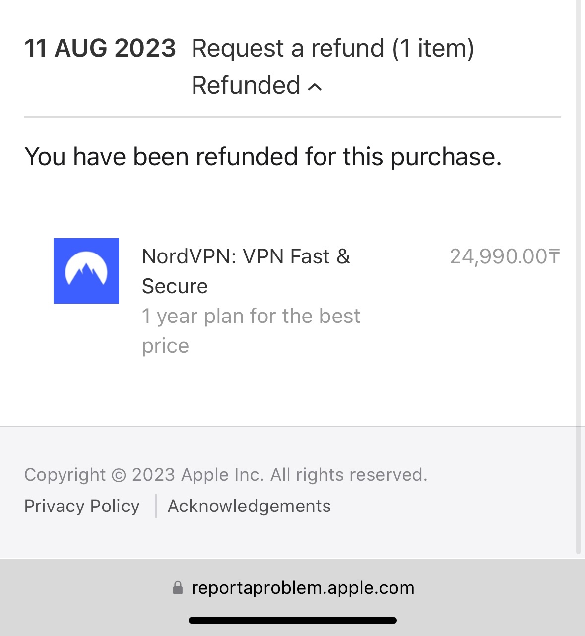 Refund issue - Apple Community