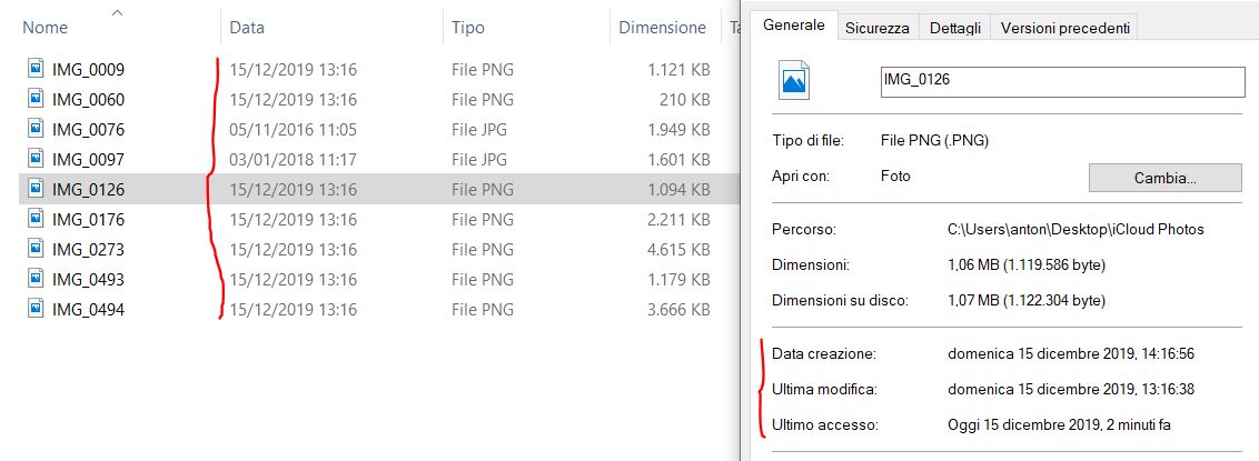 No timestamp when downloading screenshots - Apple Community
