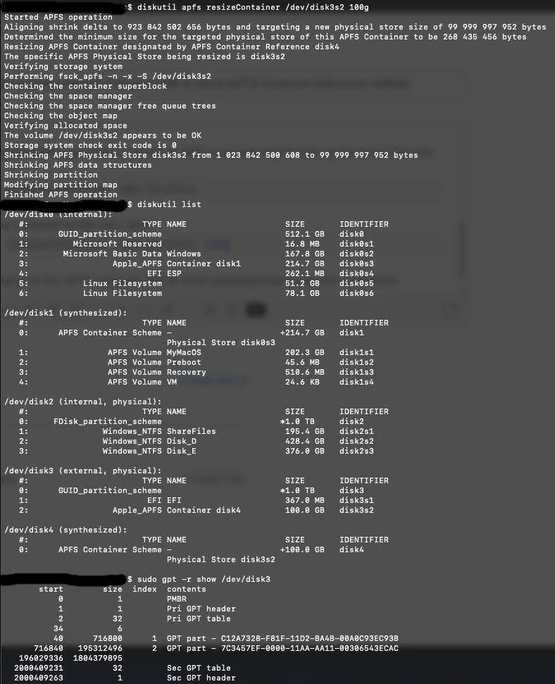 Error starting APFS Container creation: T… - Apple Community