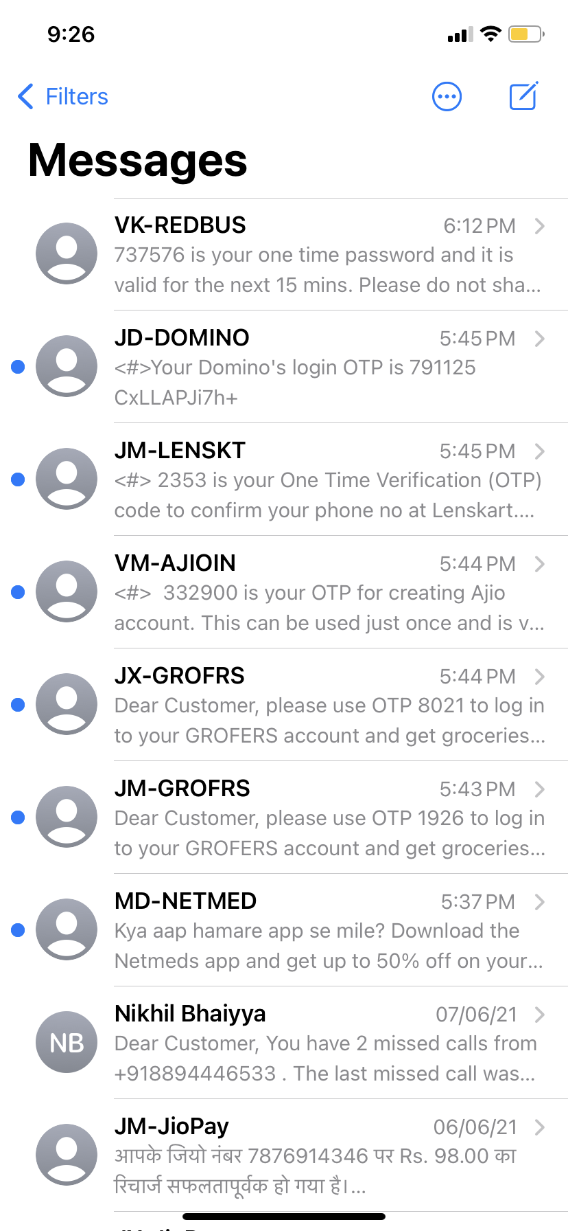 Otp Messages bombarding on my phone. - Apple Community
