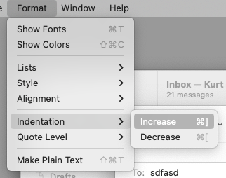 How to adjust margins in Mail? - Apple Community