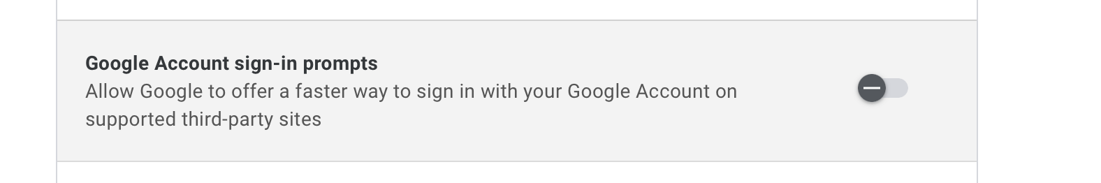 Google Sign in prompt - not fixed. Apple … - Apple Community