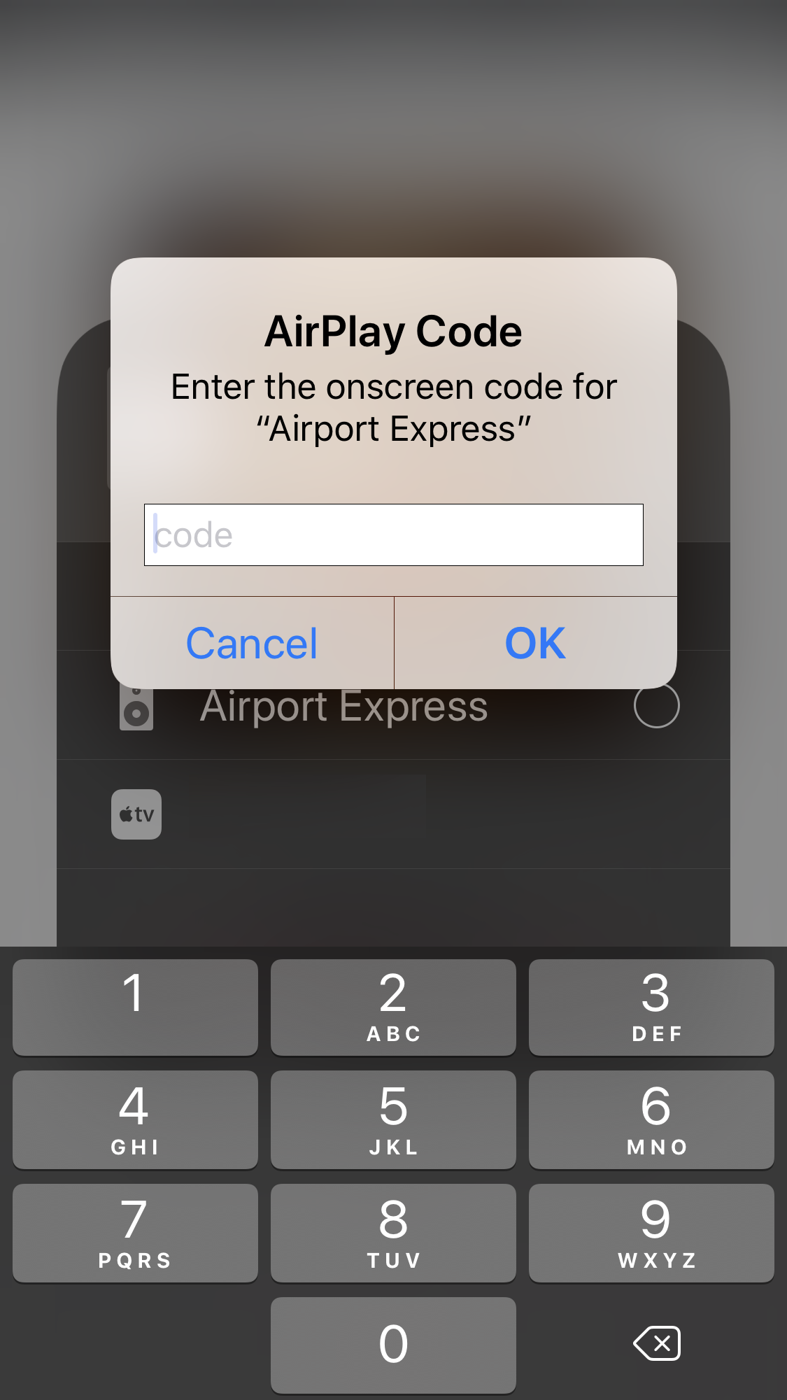 Onscreen code for Airport Express [Solved… - Apple Community