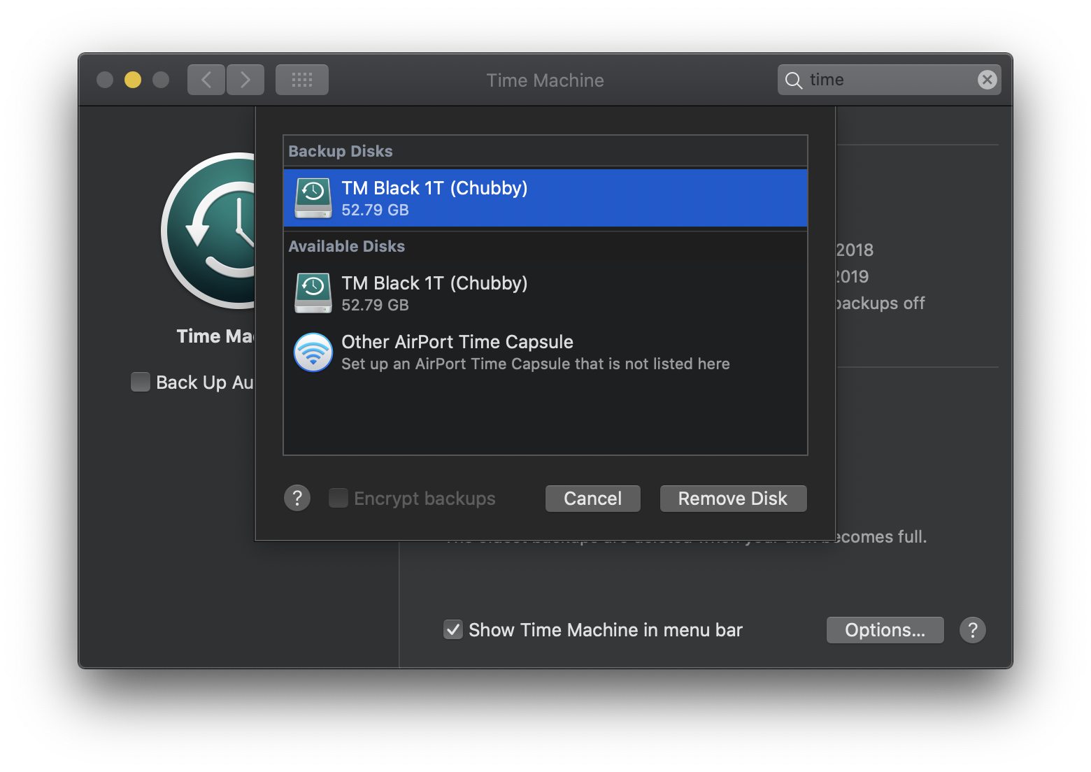 Time Machine: "No Backups for 417 Days." … - Apple Community
