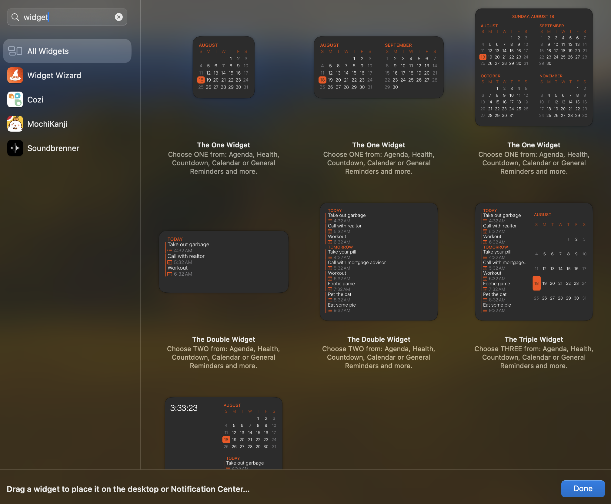 Mac Multi Month Calendar Desktop Widget - Apple Community