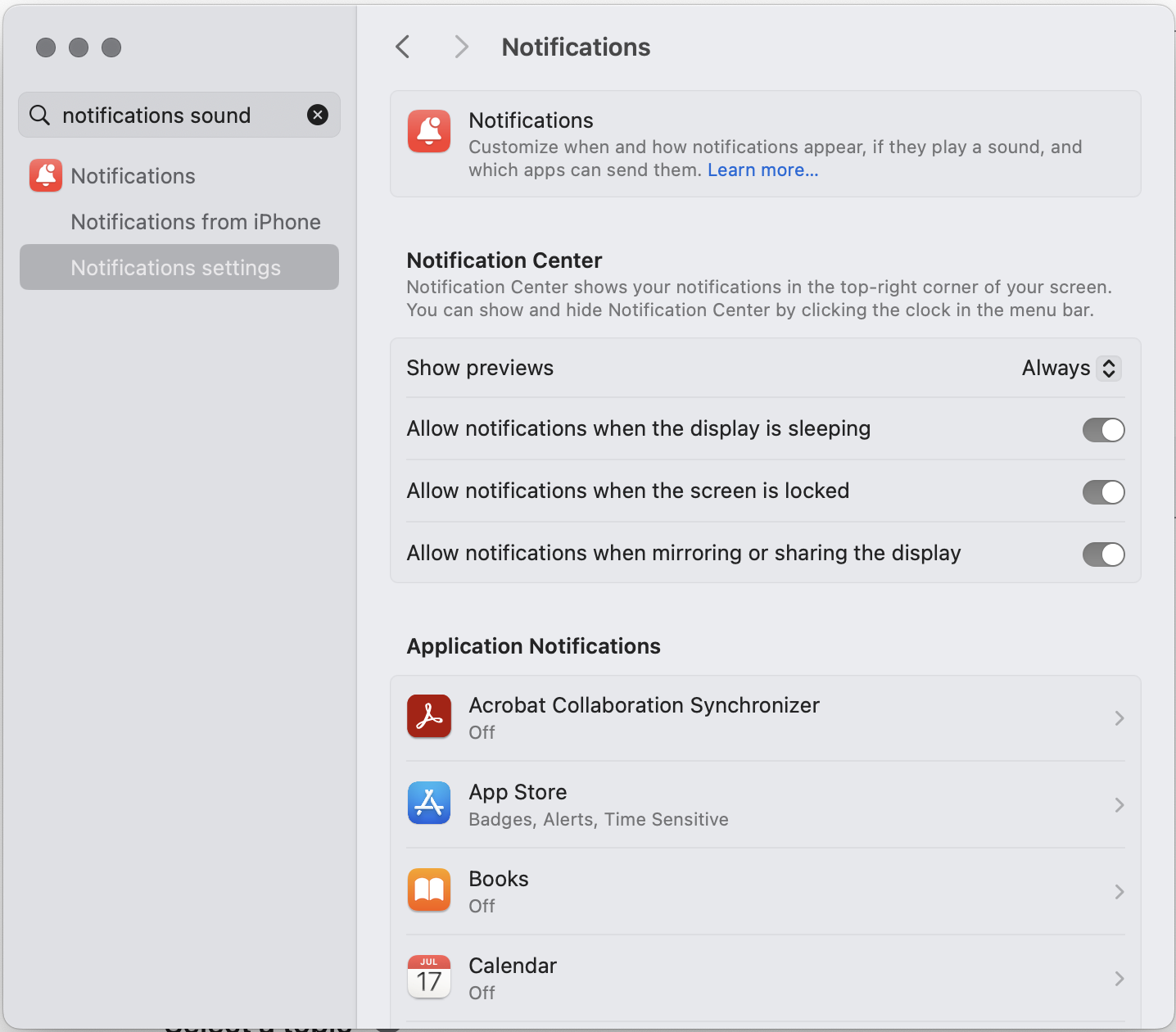 how do I turn off notifications sound on … - Apple Community