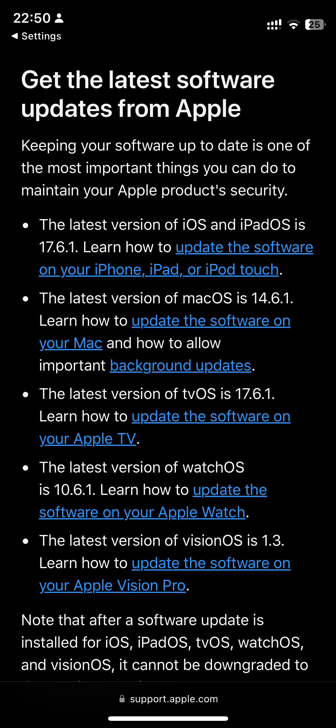 Why does the iOS 17.7 update link says, t… - Apple Community