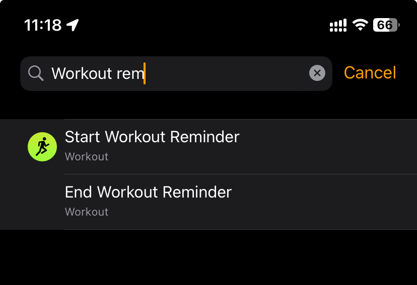 Workout reminders settings on/off - Apple Community