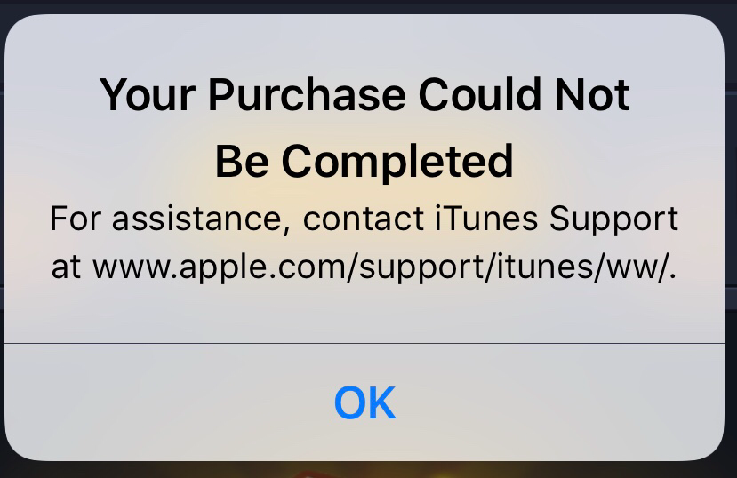 Purchase problem - Apple Community