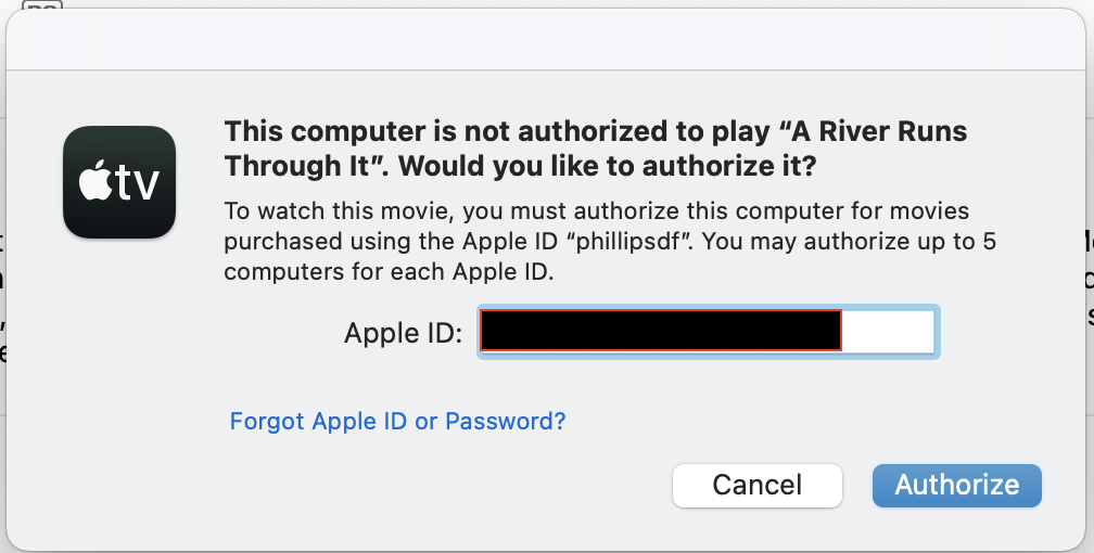 macOS TV app - re-authorization required … - Apple Community