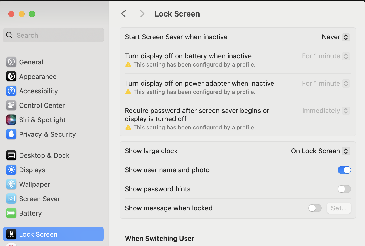 This setting has been configured by a pro… - Apple Community
