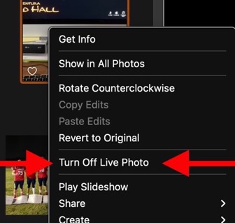 Is there a way to turn off Live on photos… - Apple Community