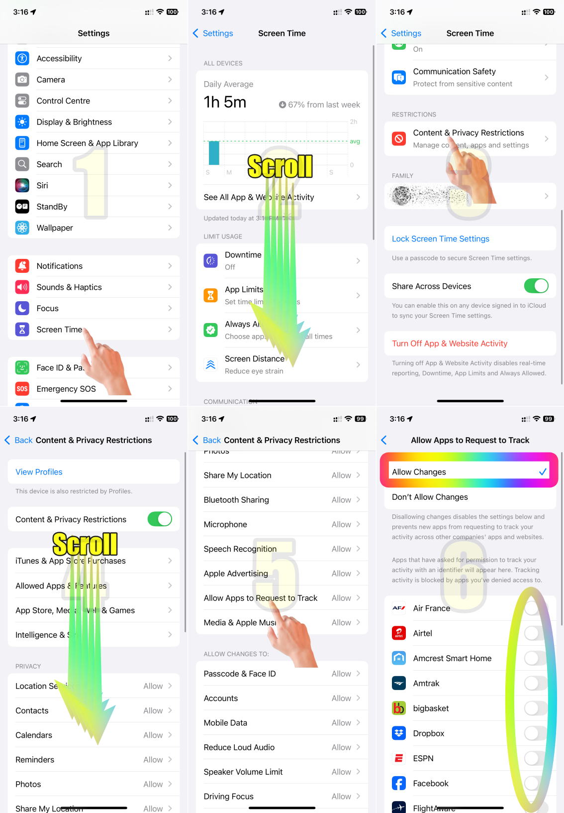Unable to enable tracking on iPhone despi… - Apple Community