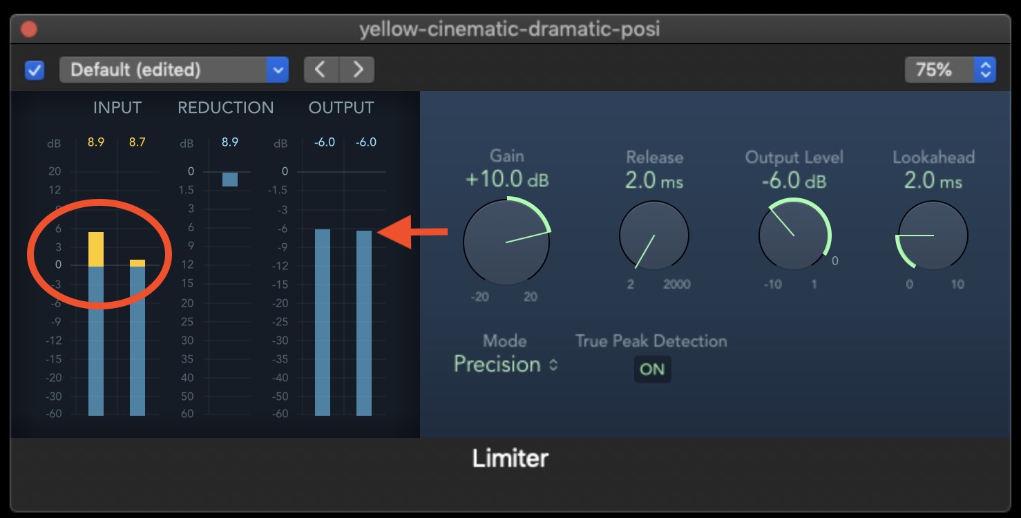 Audio Limiter doesn't limit the audio... - Apple Community
