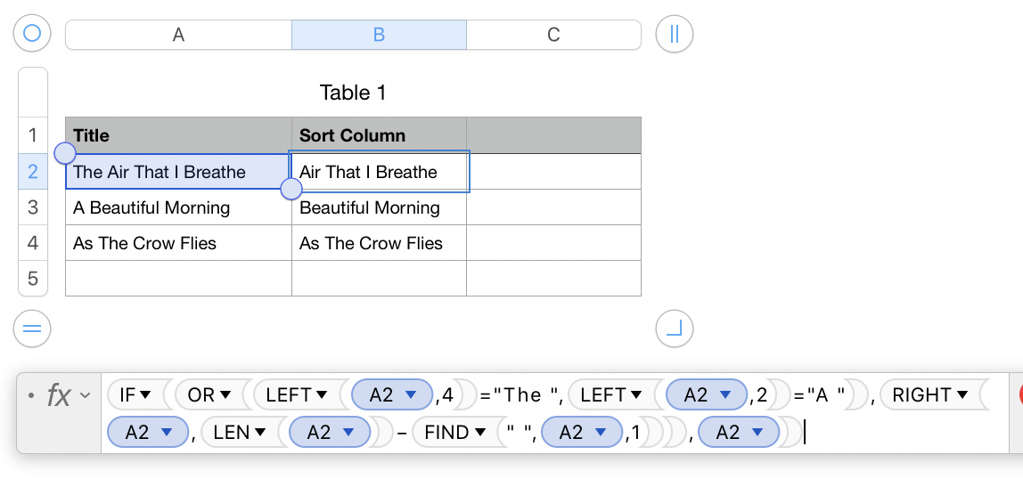 Numbers for Mac - sorting alphabetically - Apple Community