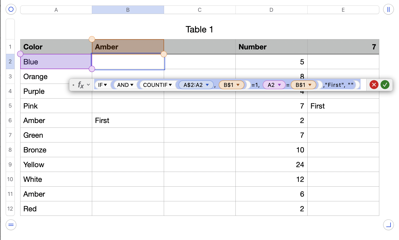 First Instance (occurrence) of a Word or … - Apple Community